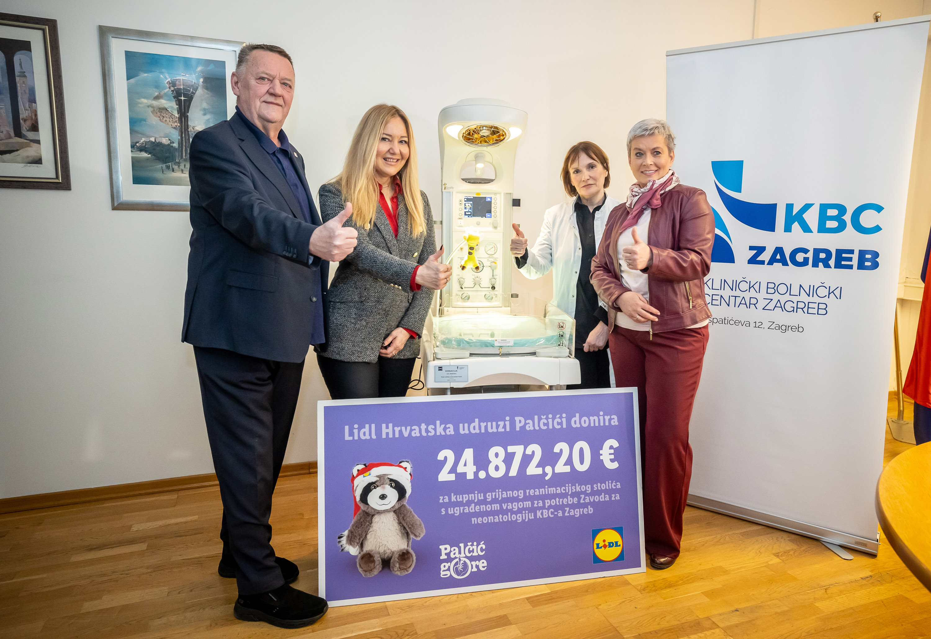 Lidl i Udruga Palčići uručili vrijednu donaciju KBC-u Zagreb